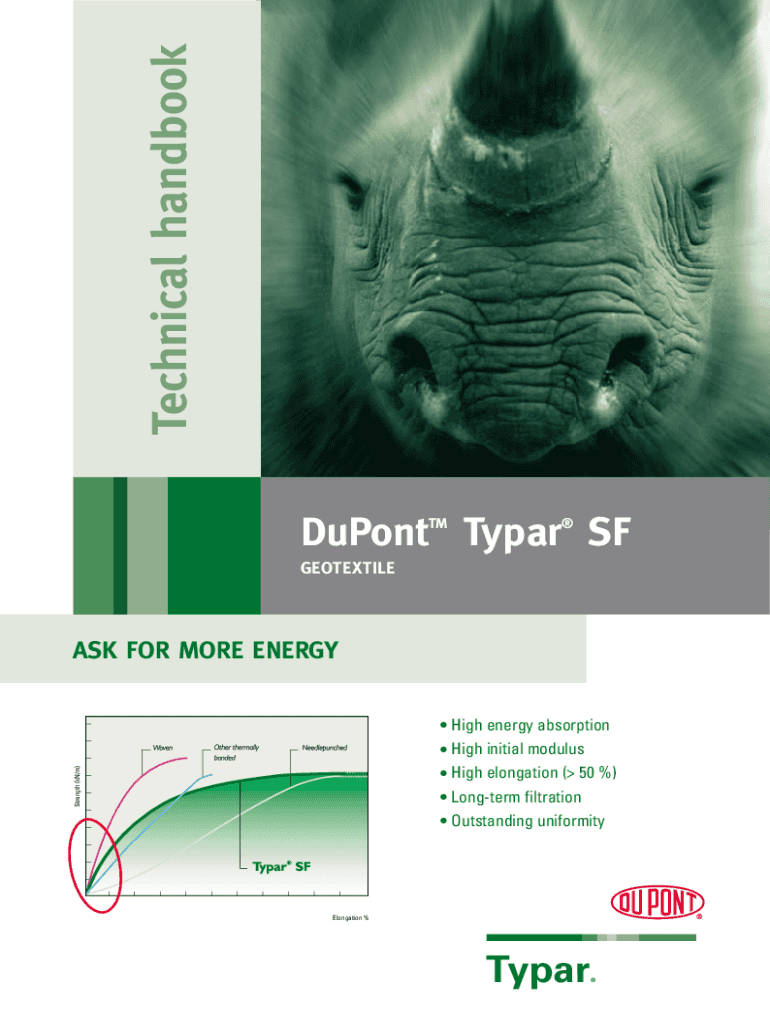 Fillable Online Typar SF Geotextile Technical Data Sheet International ...