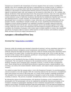 Fillable Online Synapse X Download Free Key Fax Email Print - pdfFiller