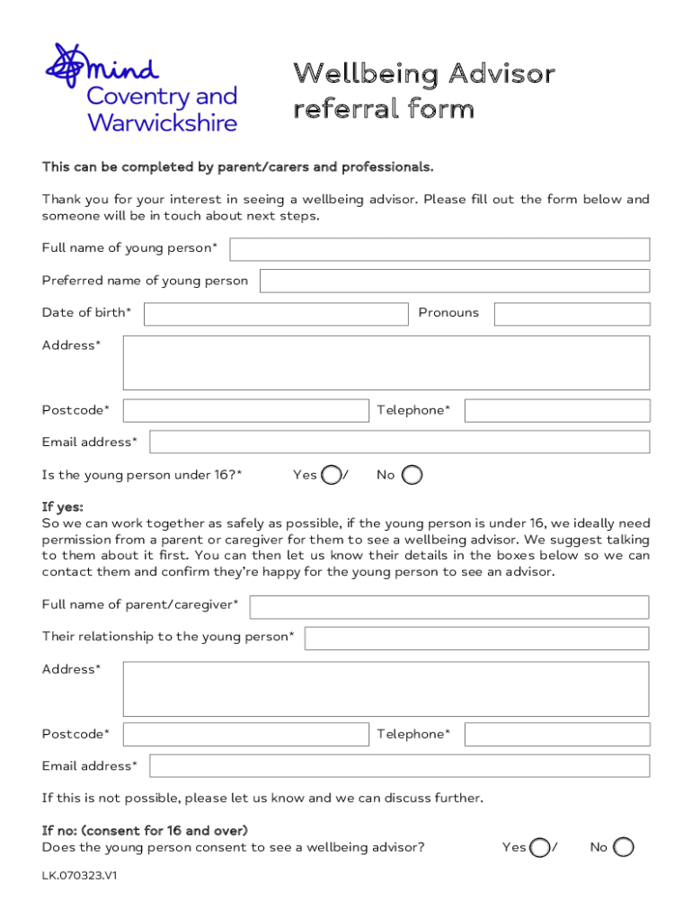 Fillable Online WBA referral form.docx Fax Email Print - pdfFiller