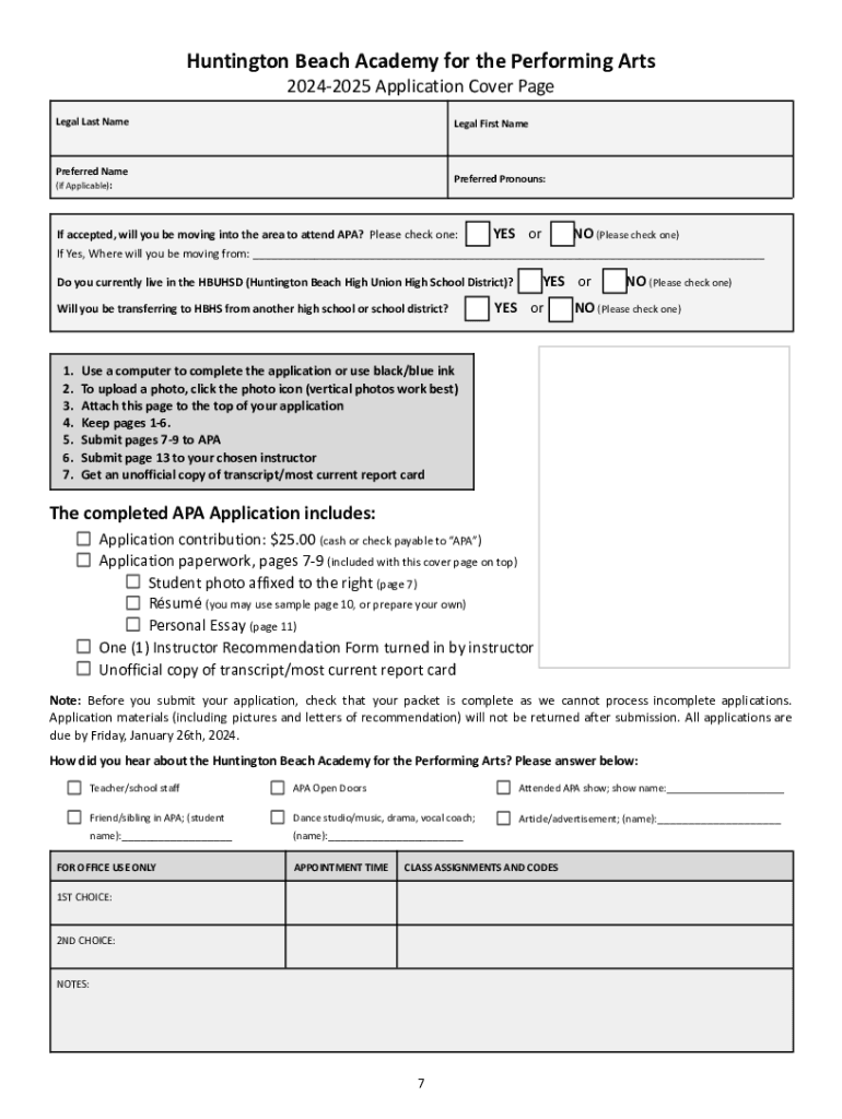 Fillable Online HB APA Application 2024-2025.docx Fax Email Print ...