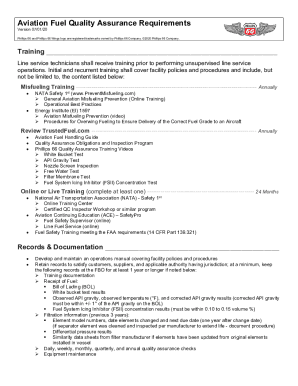 Fillable Online Aviation Fuel Quality Assurance Requirements (AFQAR) 07 ...