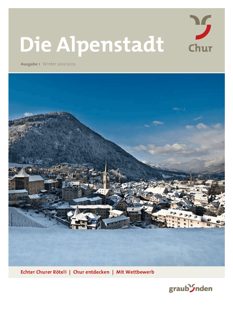 Ausfüllbar Online City map & interactive map - Chur - Graubnden Fax ...
