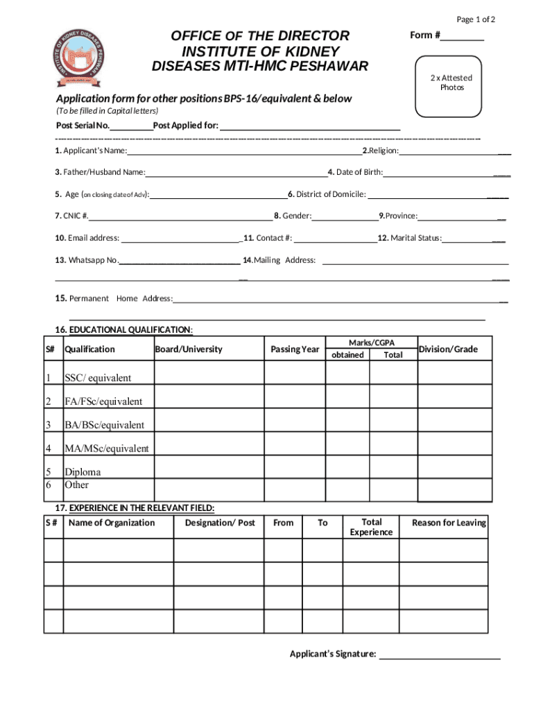 Fillable Online job application form 2023 for Pharmacist. - IKD ...
