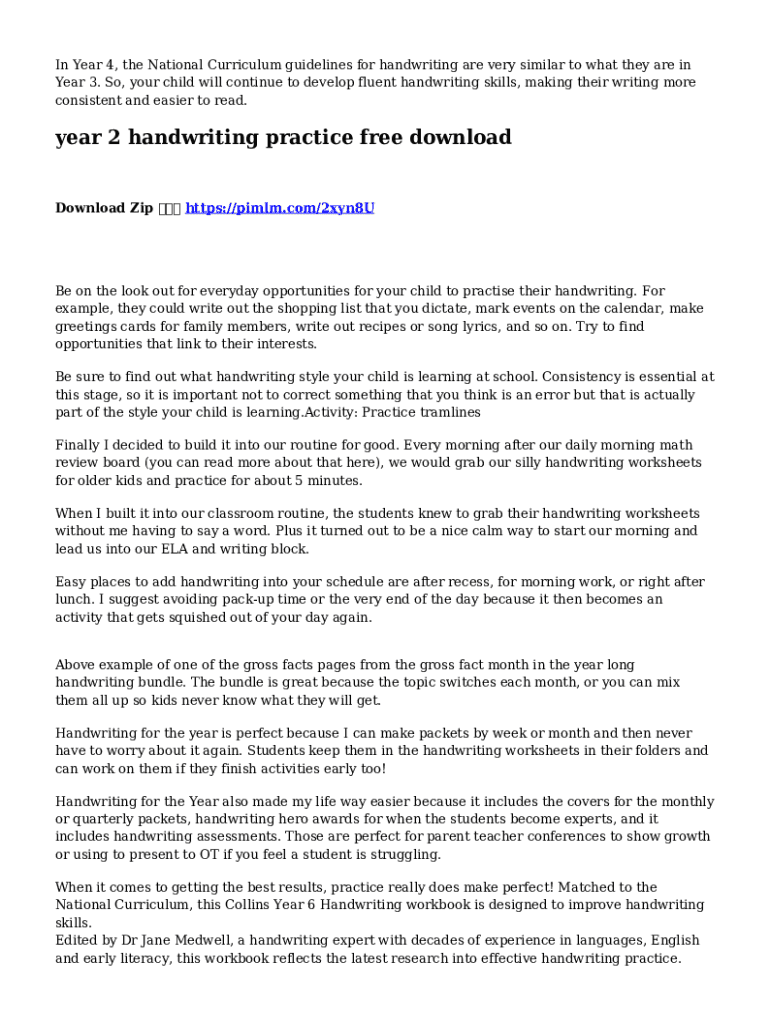 Fillable Online Handwriting legibility and fluency and their patterns ...