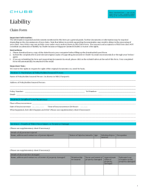 Fillable Online Liability Claim Form (NEW) - v3 Fax Email Print - pdfFiller