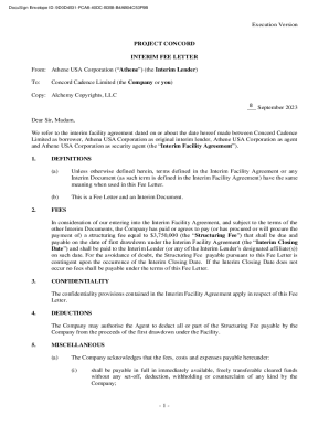 Fillable Online US Dollar Interim Facility Agreement Fax Email Print ...