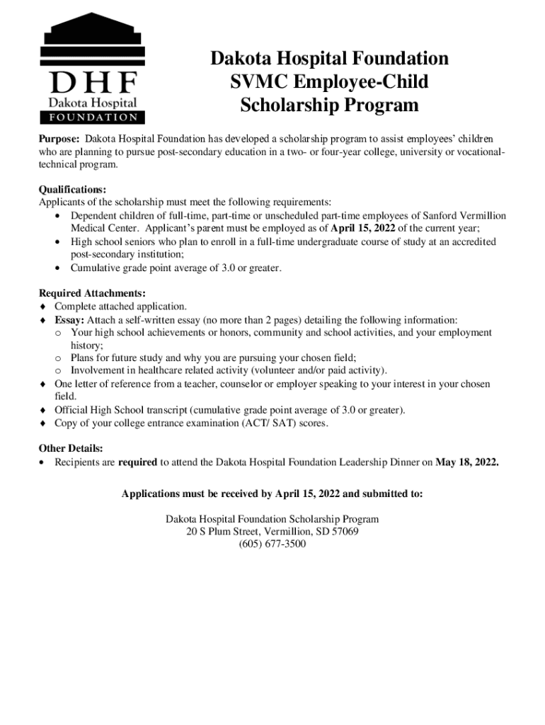 Fillable Online Fillable Online vermillion k12 sd Dakota Hospital ...