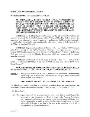 Fillable Online This Ordinance adds the definition and regulations for ...