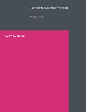 Fillable Online Terrorism and Political Violence Insurance Fax Email ...