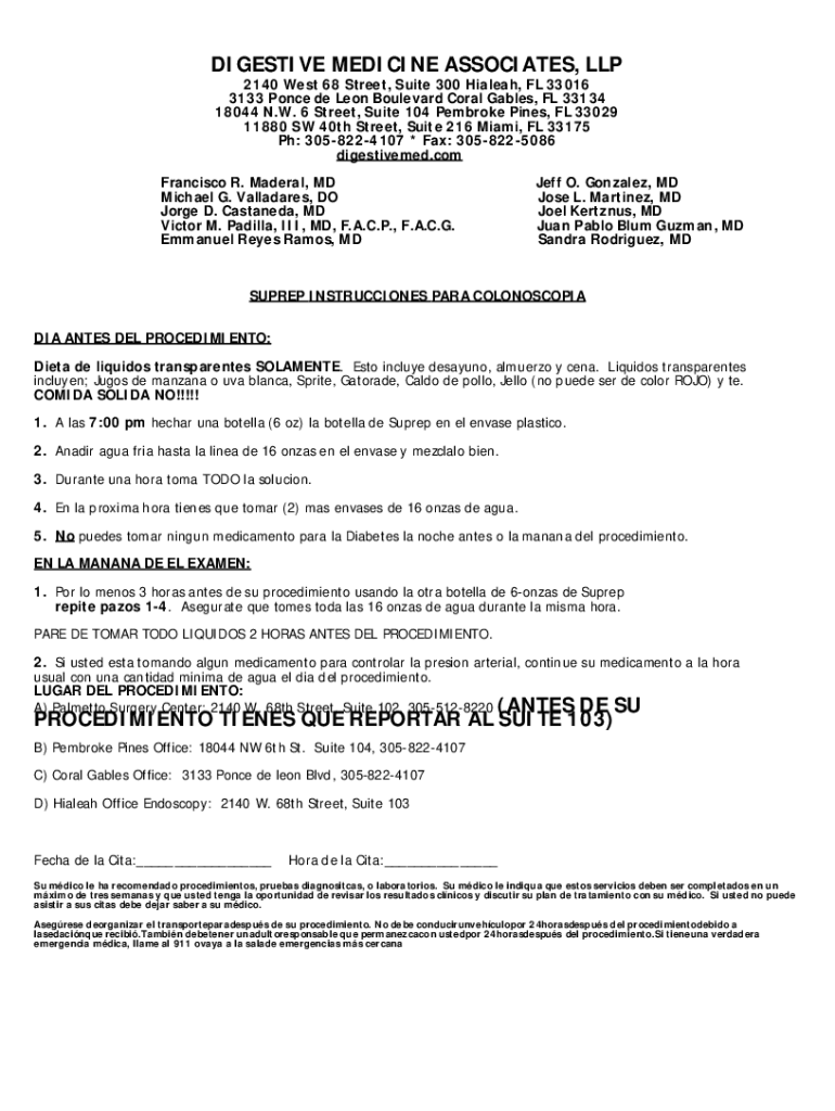 Completable En línea Suprep Instruction Spanish Fax Email Imprimir ...