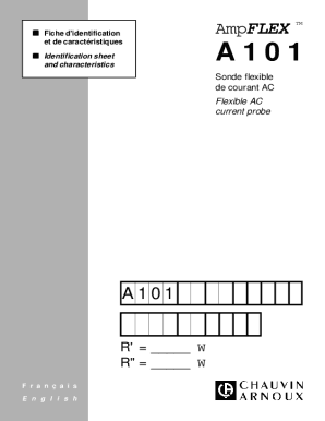 Remplissable En Ligne AmpFlex Flexible AC Current Probe Fax Email ...