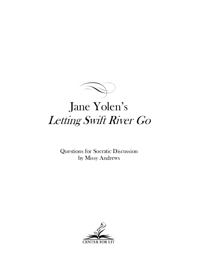 Fillable Online Letting Swift River Go: A Literature Guide for 4th ...