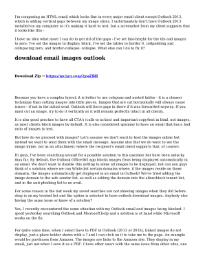 Fillable Online Outlook Email Rendering Issues and How to Solve Them ...