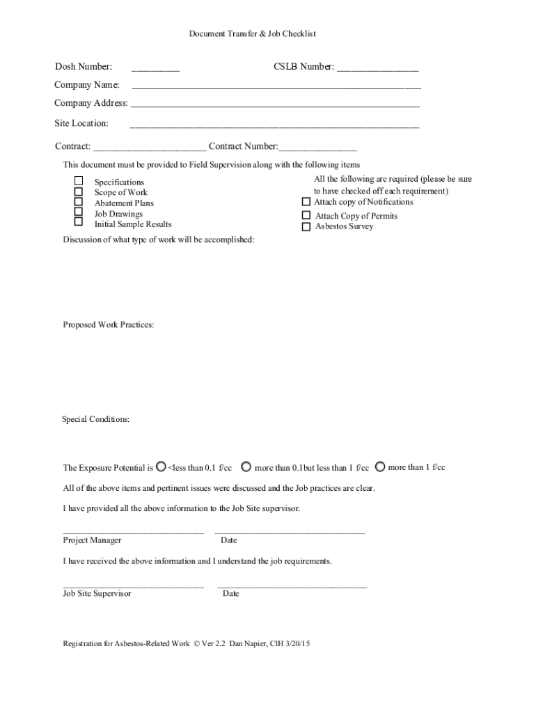 Fillable Online If you cannot understand this Please Call Dan Napier 310- ... Fax Email Print ...