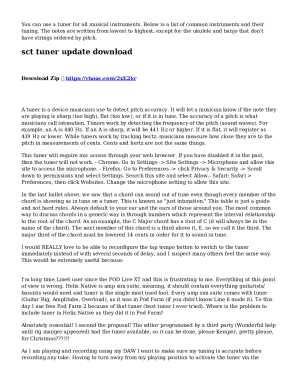 Fillable Online Tuning Down 1/2 Step, Quickly Explained (E-flat Tuning basics) Fax Email Print ...