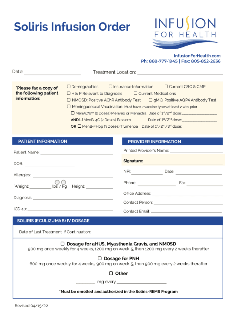 Fillable Online Infusion For Health: Comfortable Infusion Therapy ...