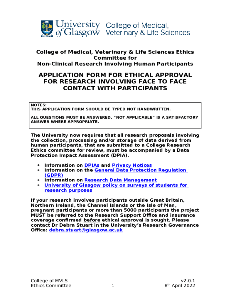 Ethical review of research at the RVC - Animals in Research Doc Template | pdfFiller