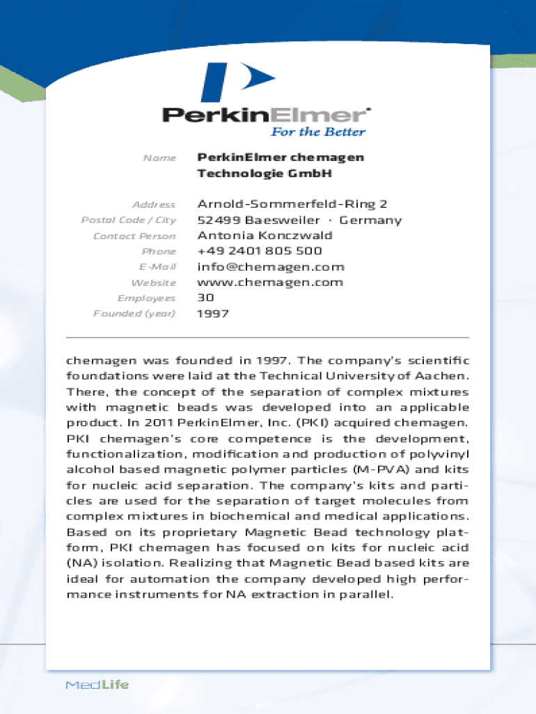 Fillable Online chemagic Prepito instrument Fast, compact, fully ...