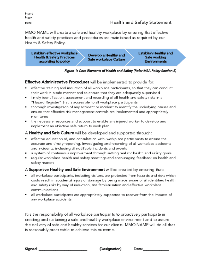 Fillable Online 10 Steps to a Safe and Healthy Workplace Fax Email ...