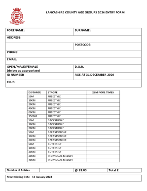 Fillable Online 2024 SUMMARY ENTRY FORM Fax Email Print - pdfFiller