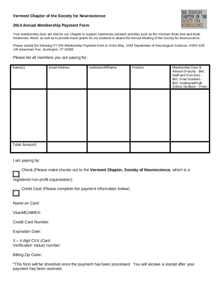 Annual Dues Renewal Doc Template | pdfFiller