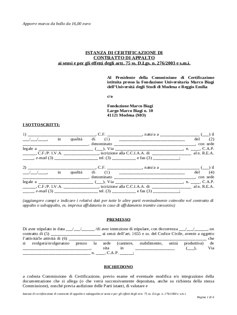 apprendista - Fondazione Marco Biagi - Unimore Doc Template | pdfFiller