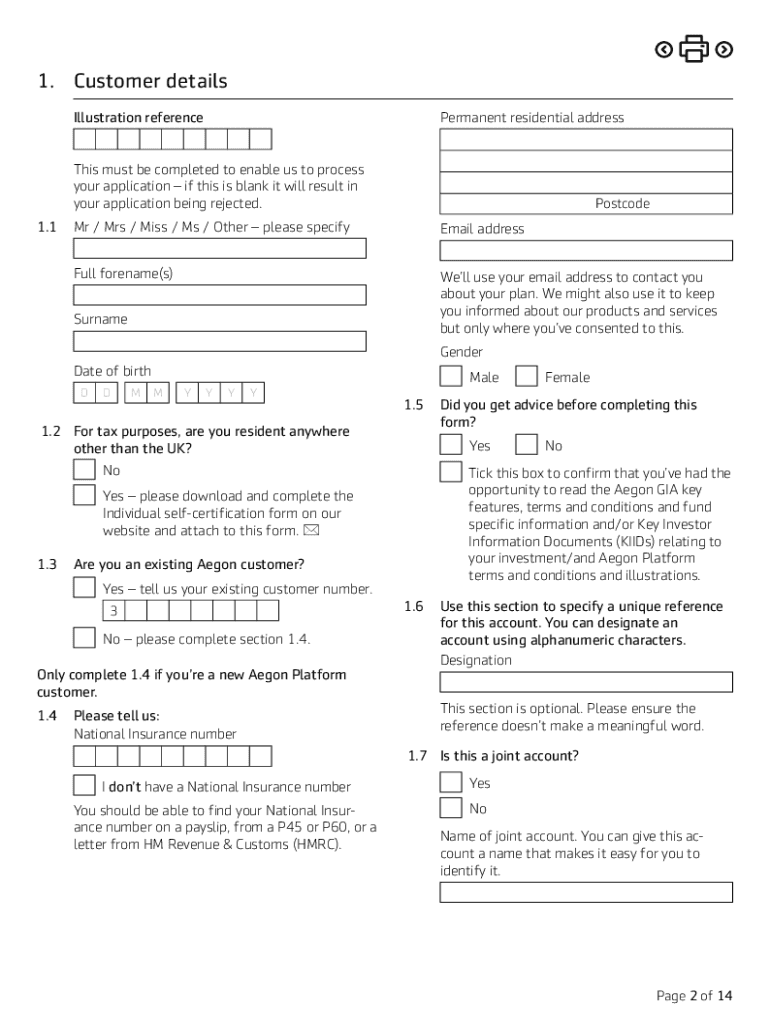 Fillable Online General Investment Account (GIA) Transfer Application Form Fax Email Print ...