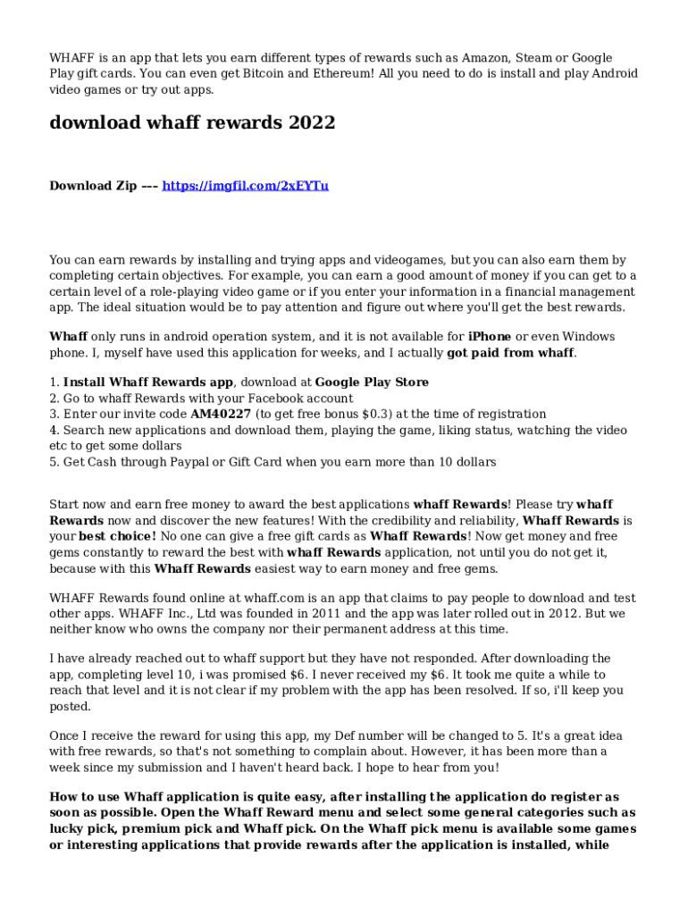 Fillable Online Rewarded Play: Earn Gift Cards - Apps on Google Play ...