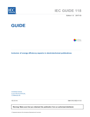Fillable Online IEC GUIDE 118 Fax Email Print - pdfFiller