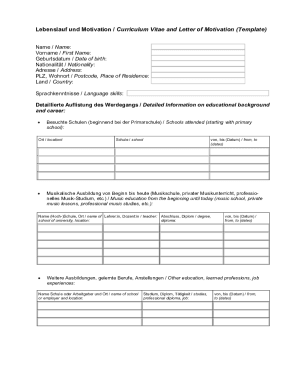 Fillable Online Motivation Letter: Samples, Template, Format and More ...