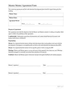 Fillable Online mentoring-agreement-template-2.pdf Fax Email Print ...