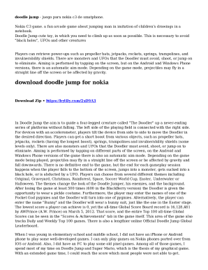 Fillable Online Doodle Jump - Insanely Good! on the App Store Fax Email ...