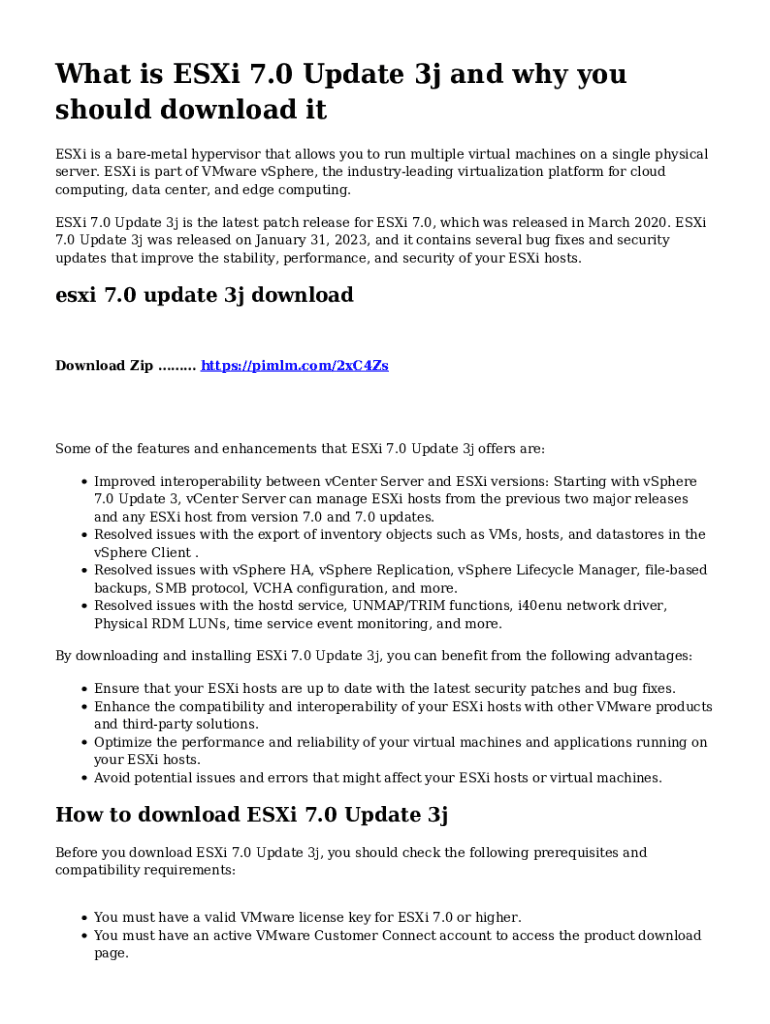 Fillable Online What Is the VMware ESXi Server and Its Role in ... Fax Email Print - pdfFiller
