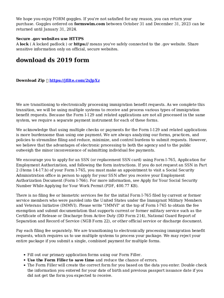 Fillable Online Download Ds 2019 Form Fax Email Print - pdfFiller