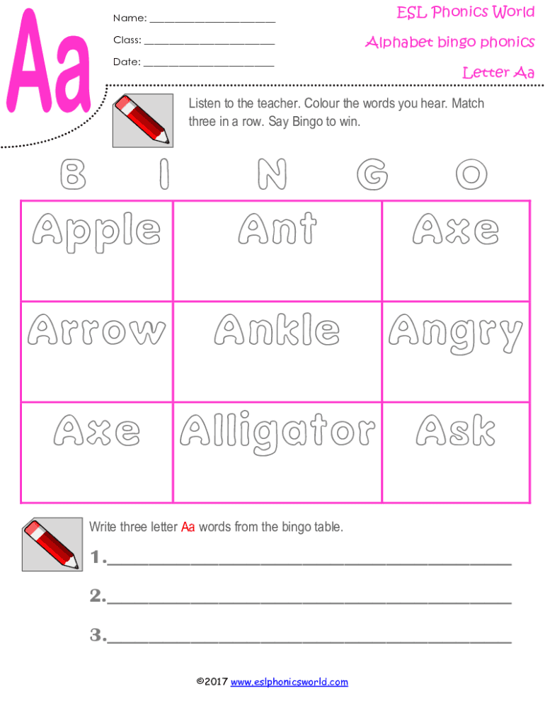 Fillable Online Apple Ant Axe Arrow Ankle Angry Axe Alligator Ask B I N ...