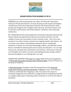 Fillable Online BOARD RESOLUTION NUMBER 23 20-21 Fax Email Print ...