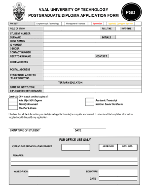 Fillable Online PGD-Application-Form.pdf Fax Email Print - pdfFiller