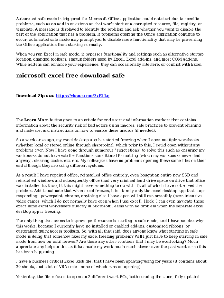 Fillable Online I am facing error while open Excel, error shows ... Fax ...