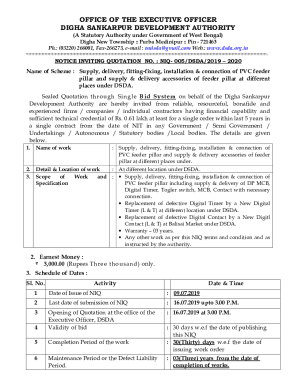 Fillable Online Name of Scheme : Supply, delivery, fitting-fixing ...