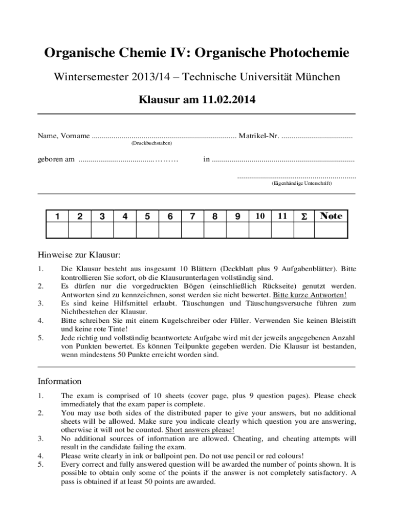 Fillable Online Downloads - Chair of Organic Chemistry I Fax Email Print - pdfFiller