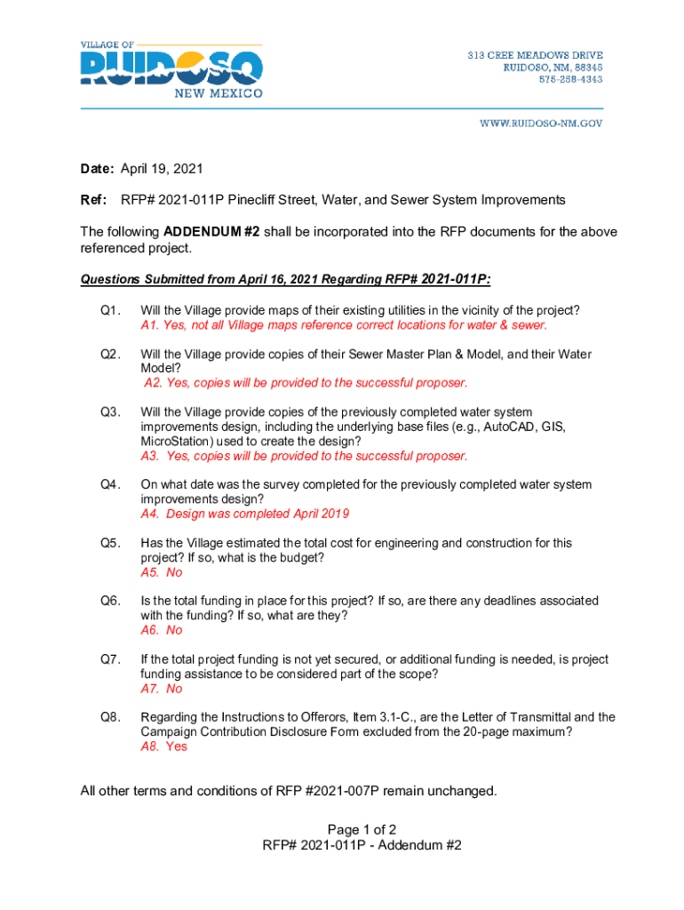 Fillable Online Bid PostingsWater-Sanitary Sewer Systems & FacilitiesR Fax Email Print - pdfFiller