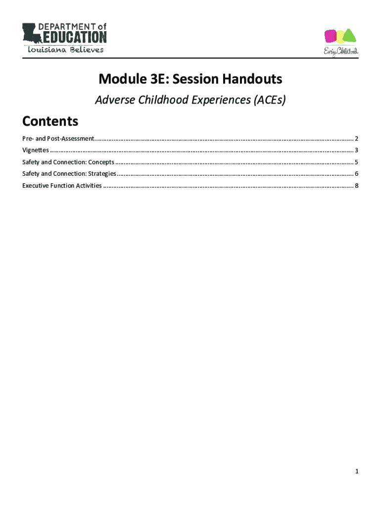 Fillable Online Tackling Adverse Childhood Experiences (ACEs) State of ...