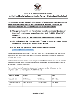 Fillable Online PVSA application and log sheet 2023- 2024 Fax Email ...