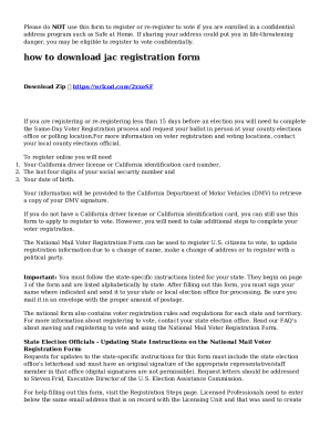 Fillable Online How To Download Jac Registration Form Fax Email Print ...