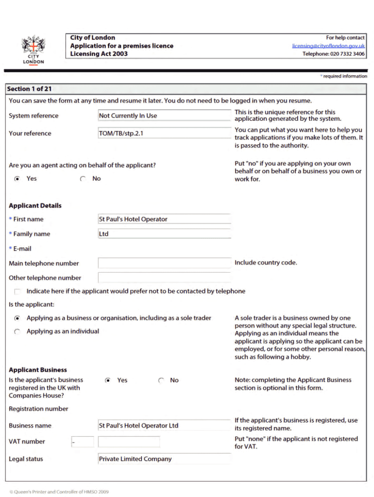 Fillable Online St Pauls. Premises plan Fax Email Print - pdfFiller