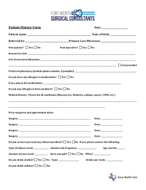 Fillable Online List of current medications: Fax Email Print - pdfFiller