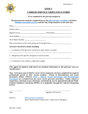 Step 2: Raising a grievance - al grievance procedure Doc Template ...