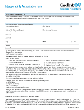 Fillable Online Interoperability Authorization Form for Medicare ...