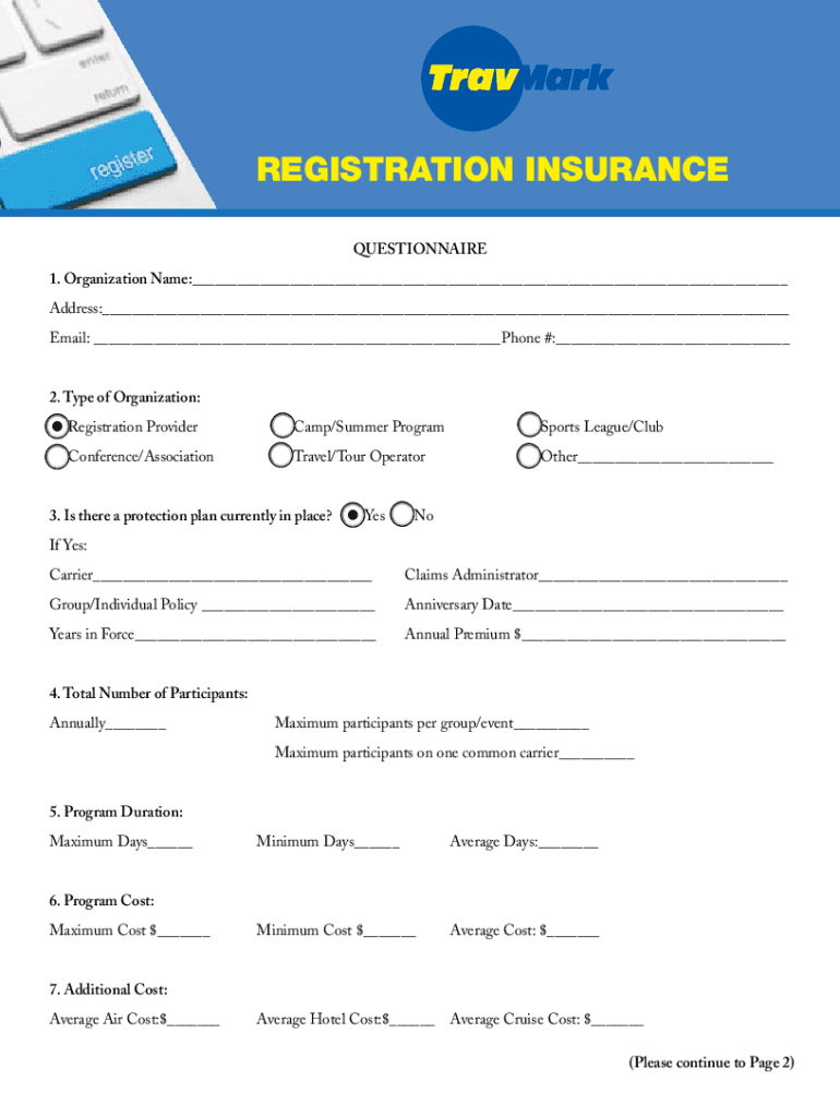 Fillable Online REGISTRATION INSURANCE Fax Email Print - pdfFiller