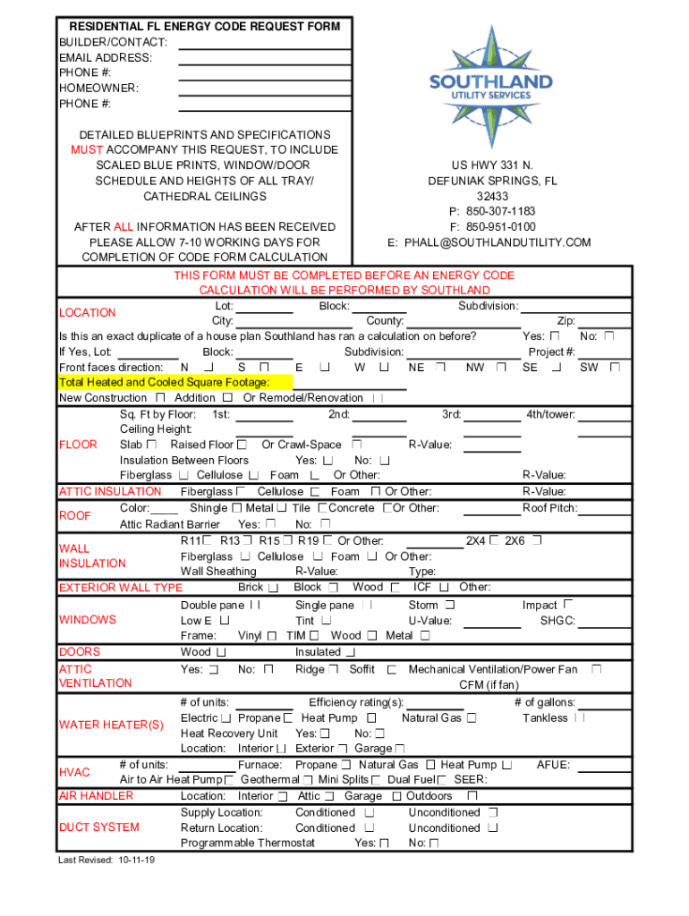 Fillable Online Energy Code Form Fax Email Print - pdfFiller